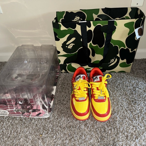 Bape | Shoes | Bape Sta Bape X Marvel Iron Man | Poshmark